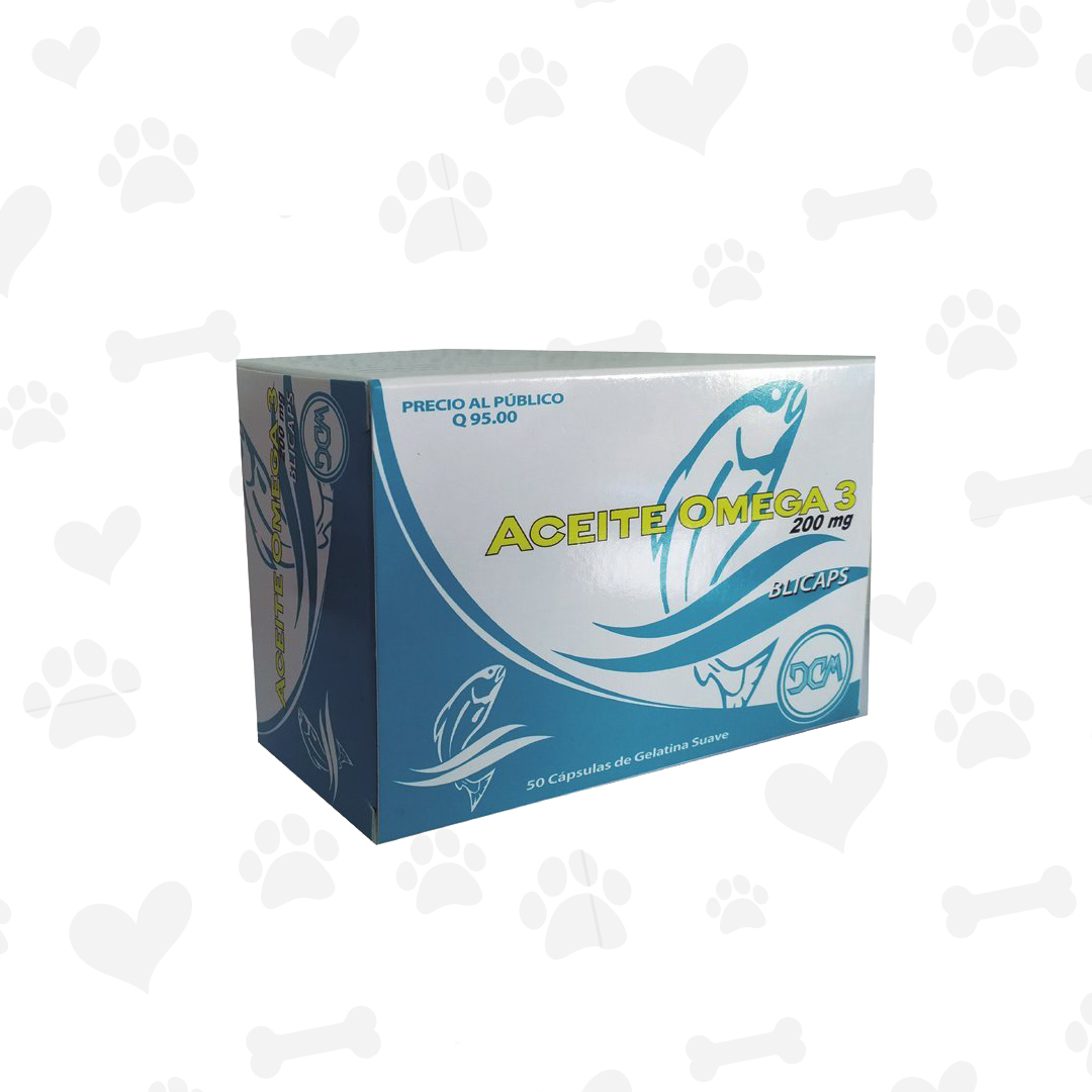 Aceite Omega 3 200mg Capsula | Cada unidad | Salud y Bienestar Gato ...