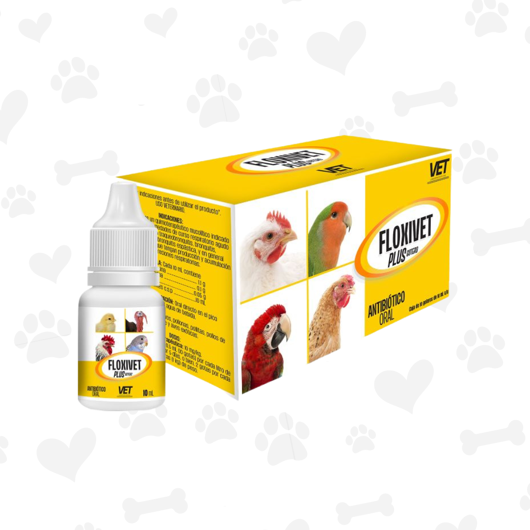 Floxivet Plus, Antibiótico para Aves Gotero 10ml | AVES, Medicameto ...